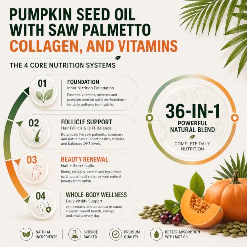 Pumpkin seed oil for prostate support