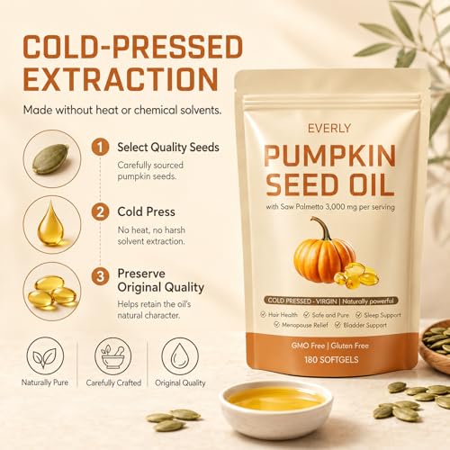 Pumpkin seed oil for prostate support