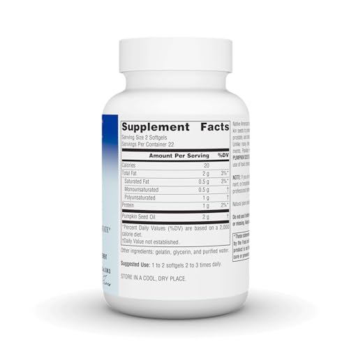 Pumpkin seed oil for prostate support