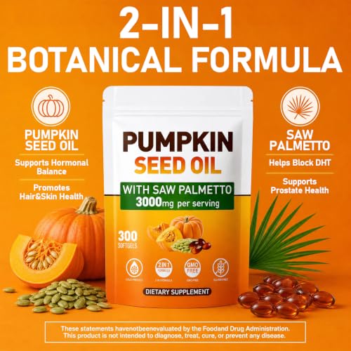 Pumpkin seed oil for prostate support