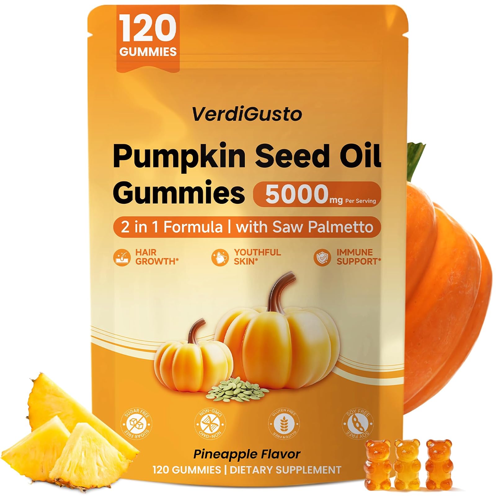 pumpkin seed oil gummies for hair health