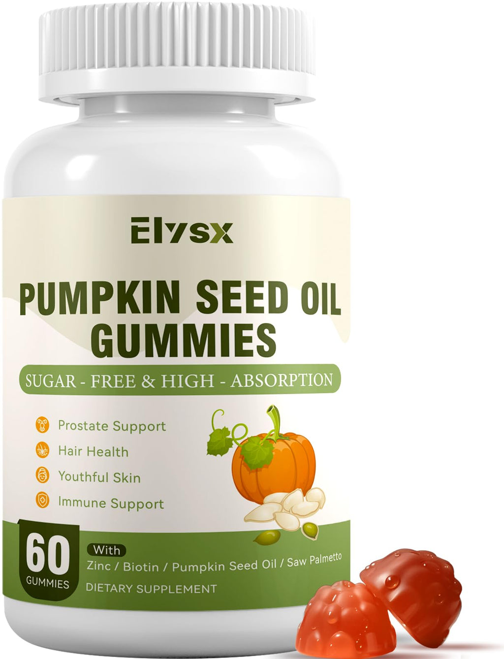Pumpkin seed oil gummies for hair health