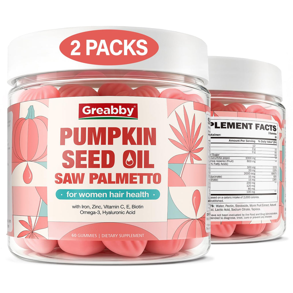 Pumpkin seed oil gummies for hair health