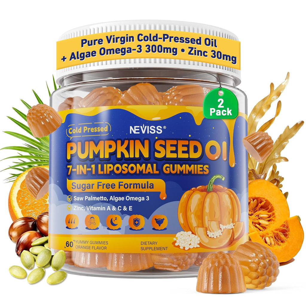 Pumpkin seed oil gummies for hair health