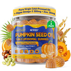 Pumpkin seed oil gummies for hair health
