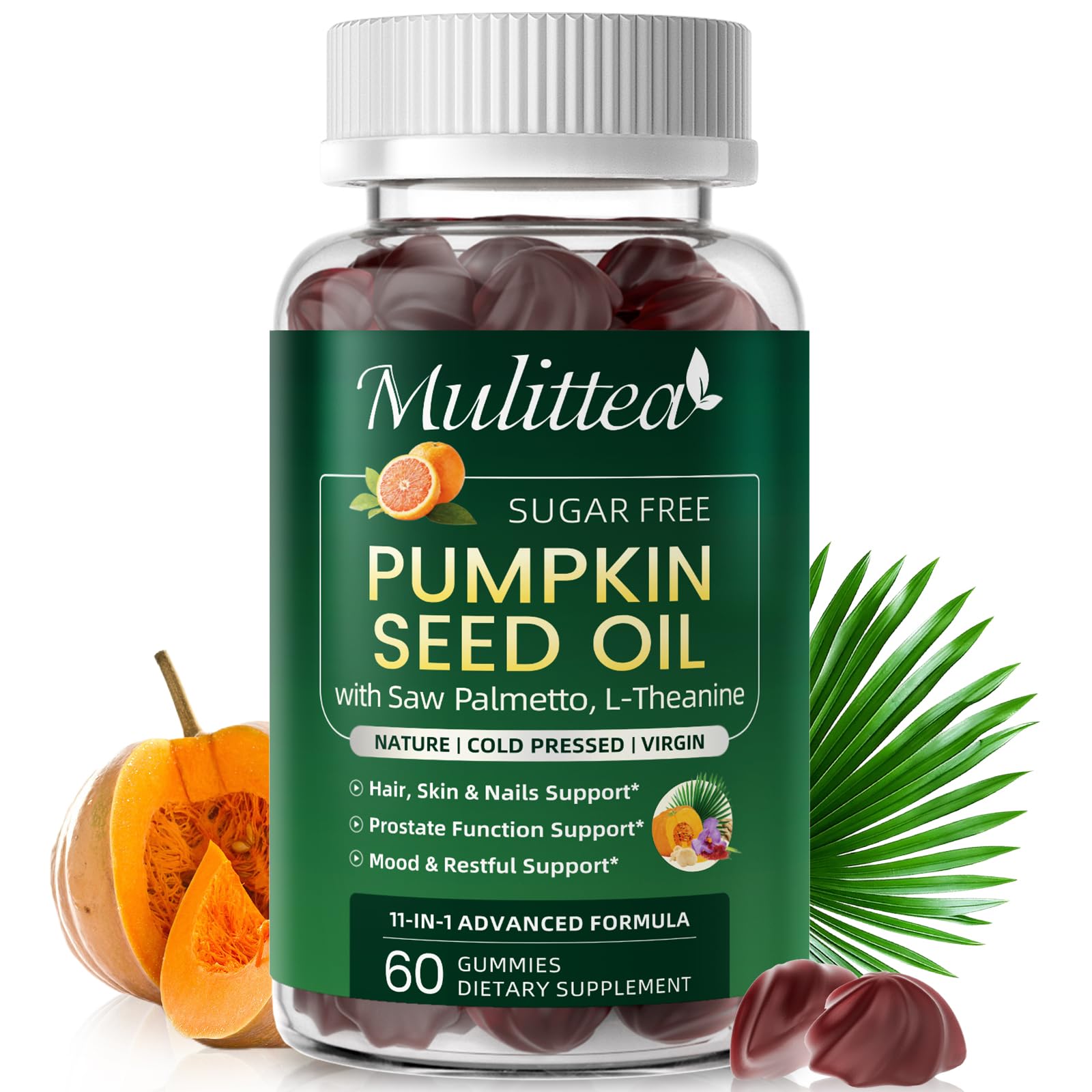 Pumpkin seed oil gummies for hair health