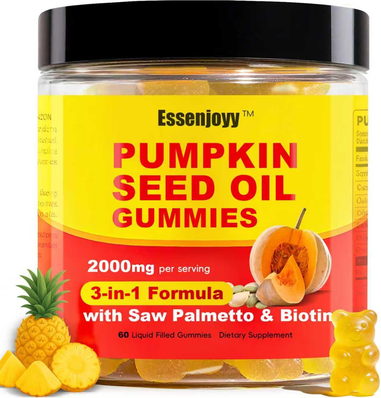 Pumpkin seed oil gummies for wellness