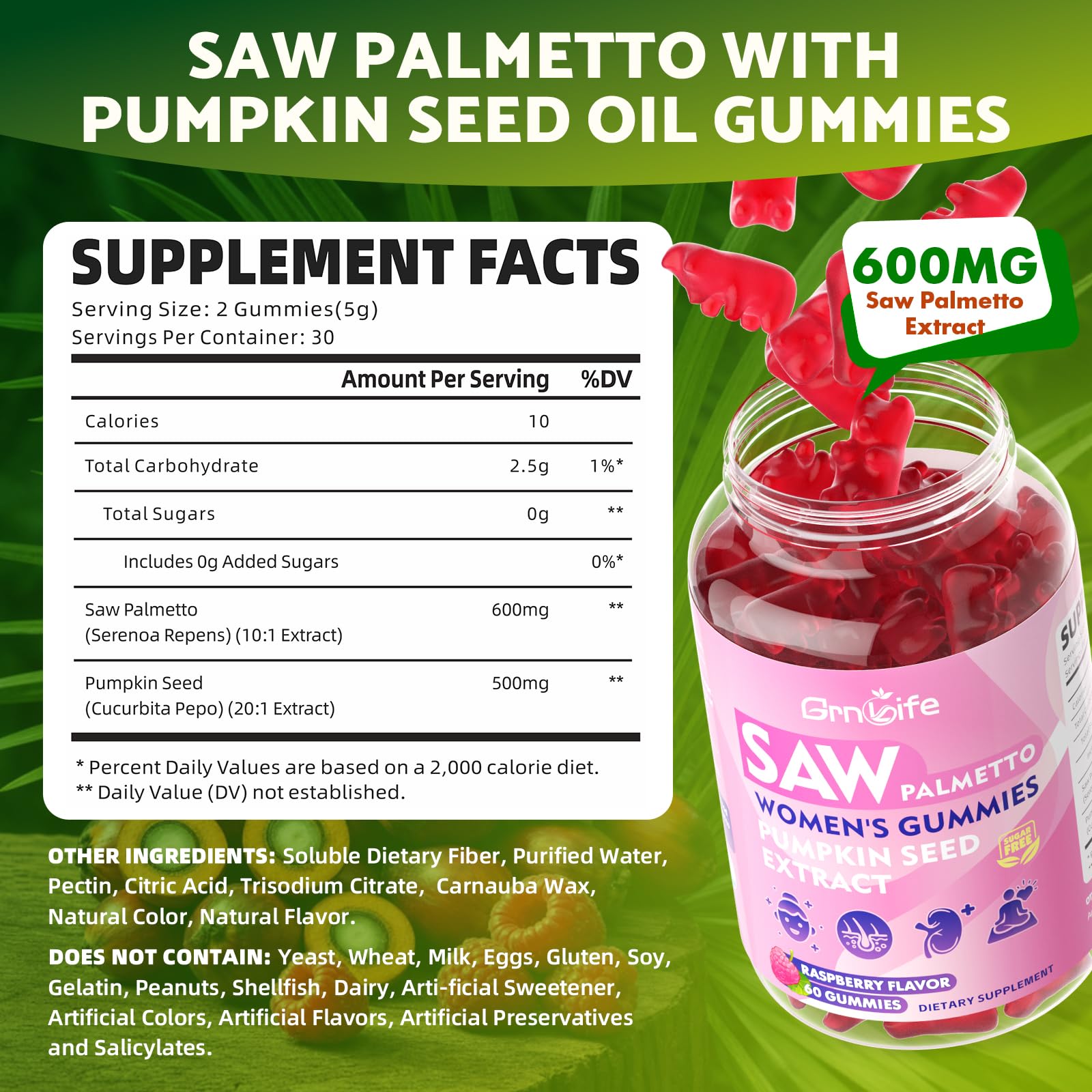 Pumpkin seed oil infused gummies