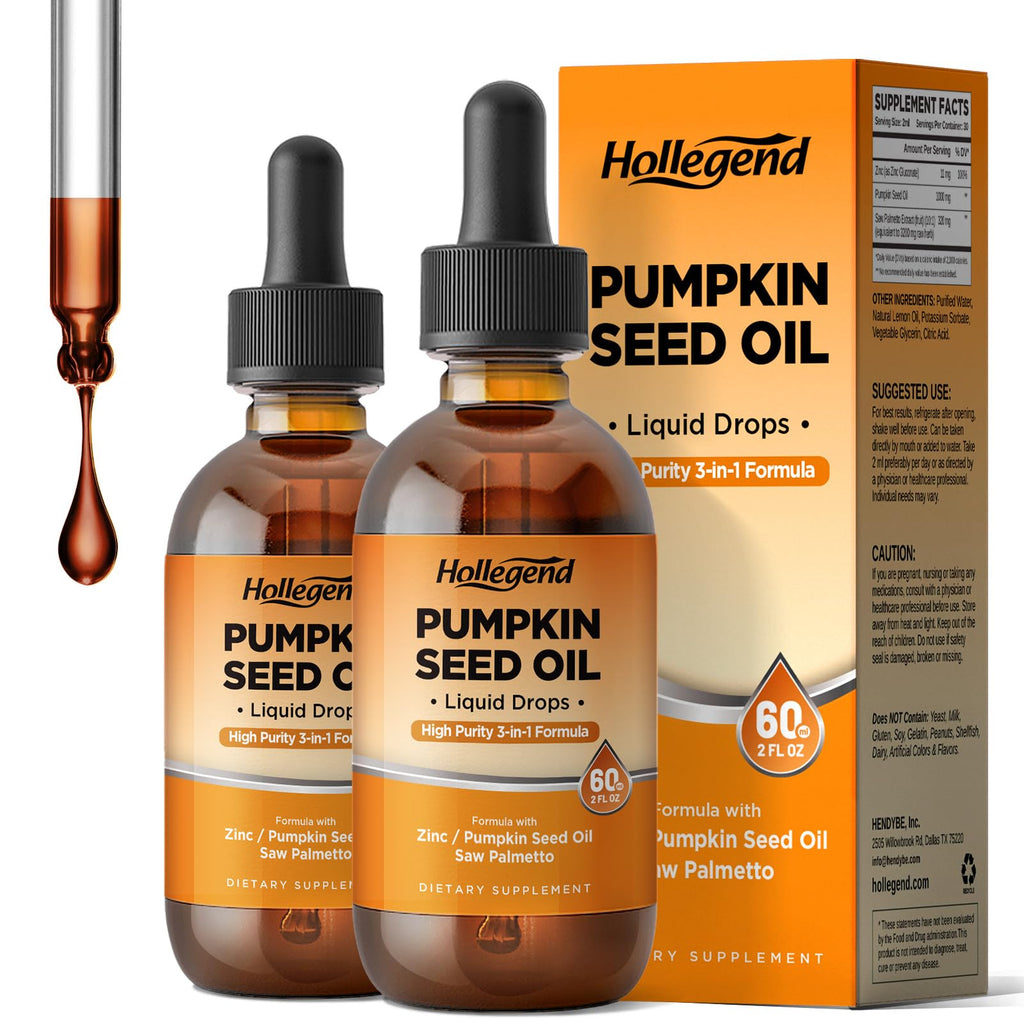 Pumpkin seed oil liquid drops