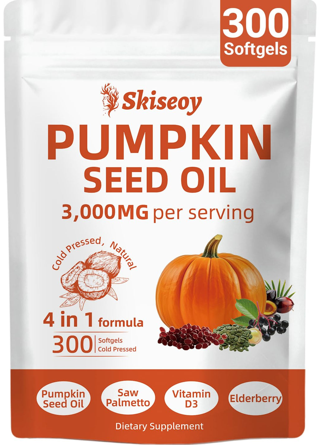 Pumpkin seed oil multivitamins for energy