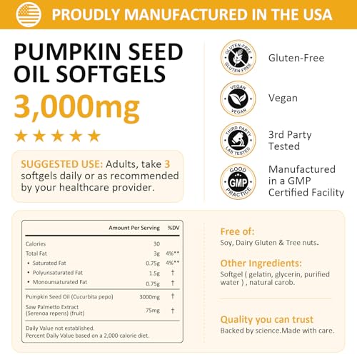 Pumpkin seed oil rich in nutrients
