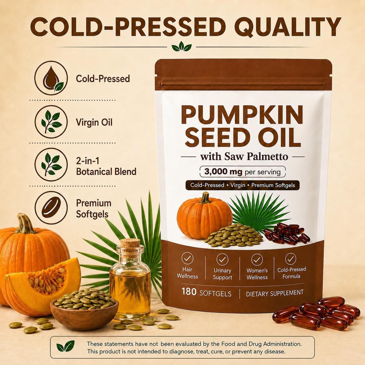 Pumpkin seed oil softgels Canada
