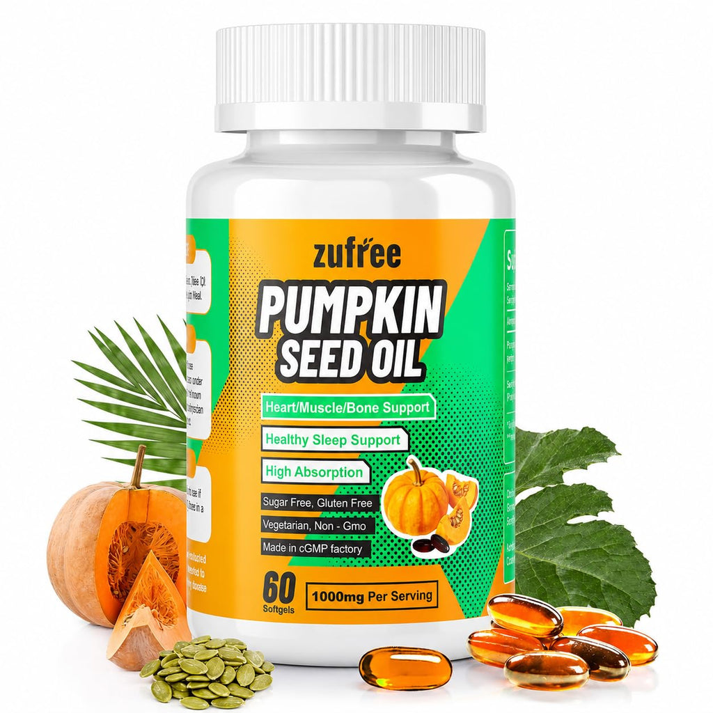 Pumpkin seed oil softgels for hair health