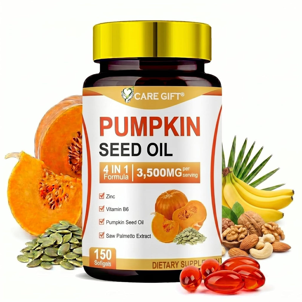 Pumpkin seed oil softgels for hair health