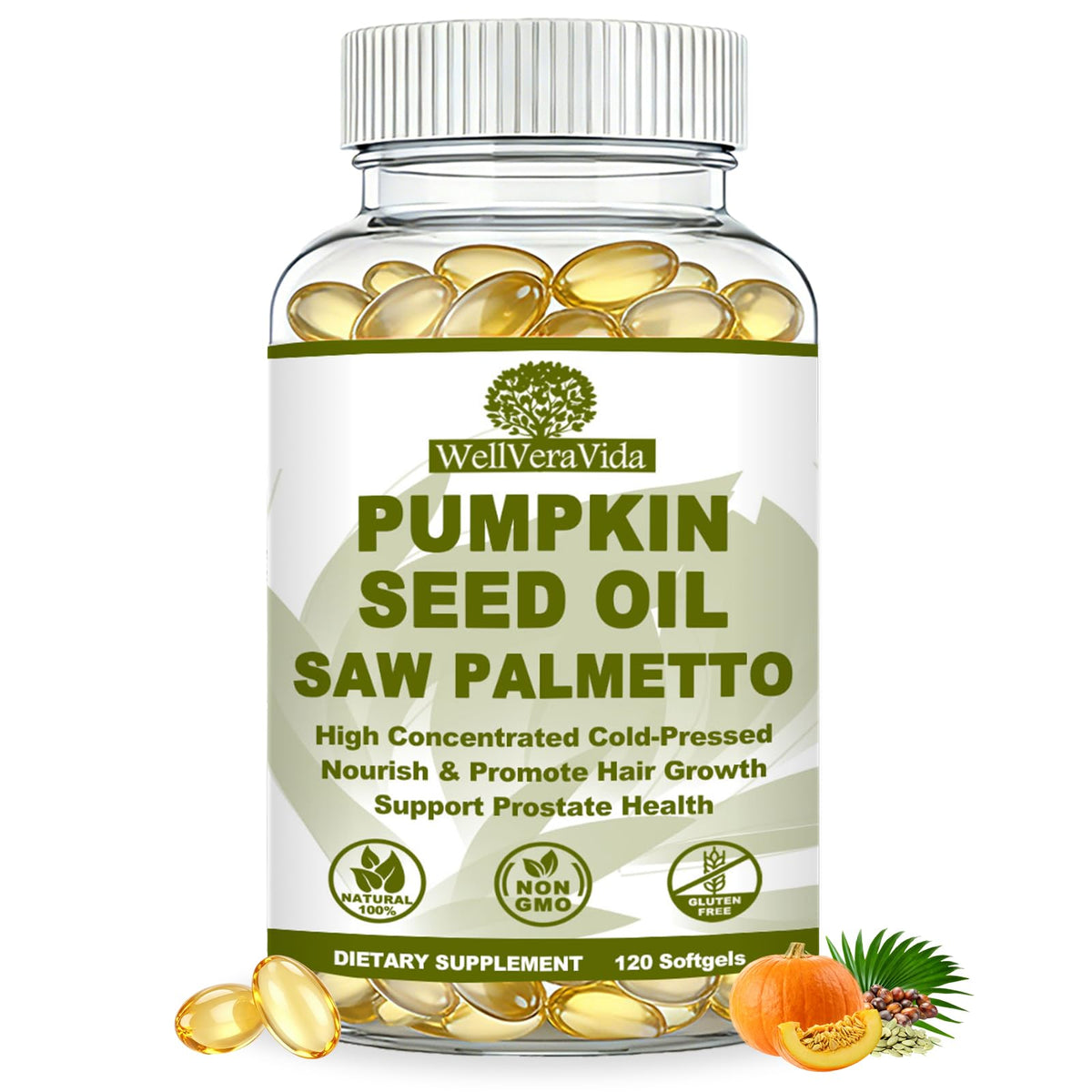 pumpkin seed oil softgels for hair health