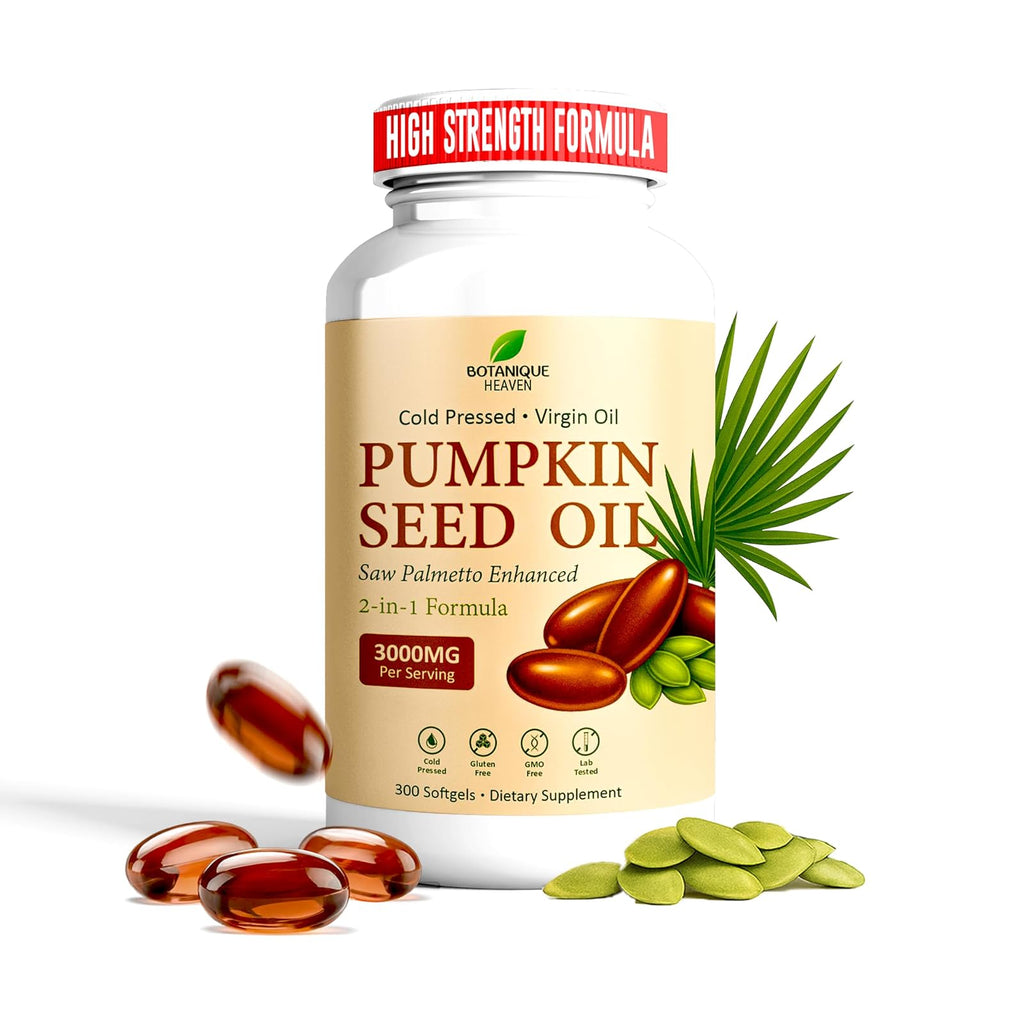Pumpkin seed oil softgels for health