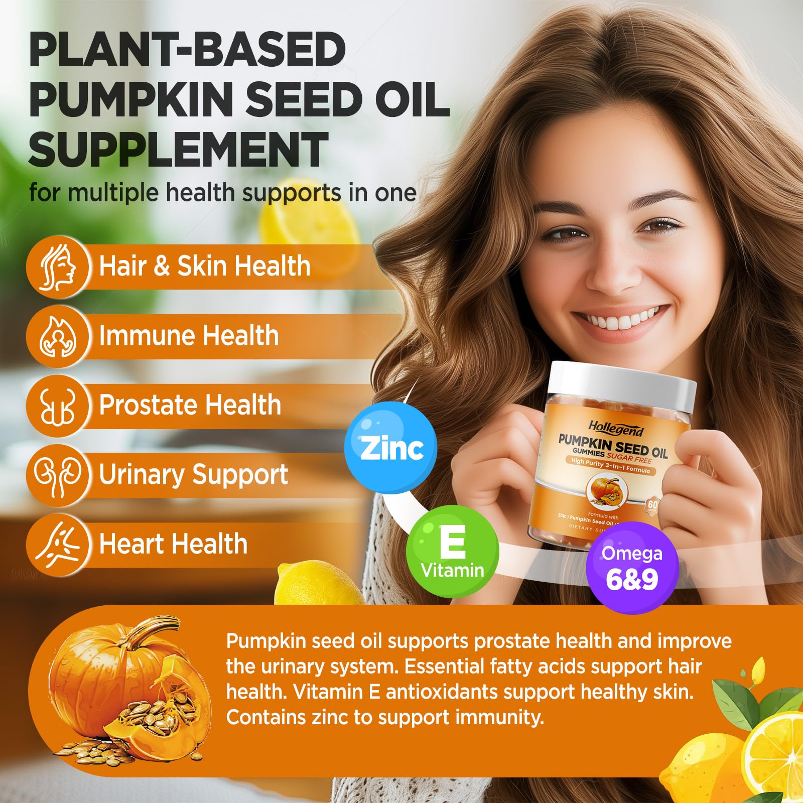 Pumpkin seed oil with saw palmetto benefits