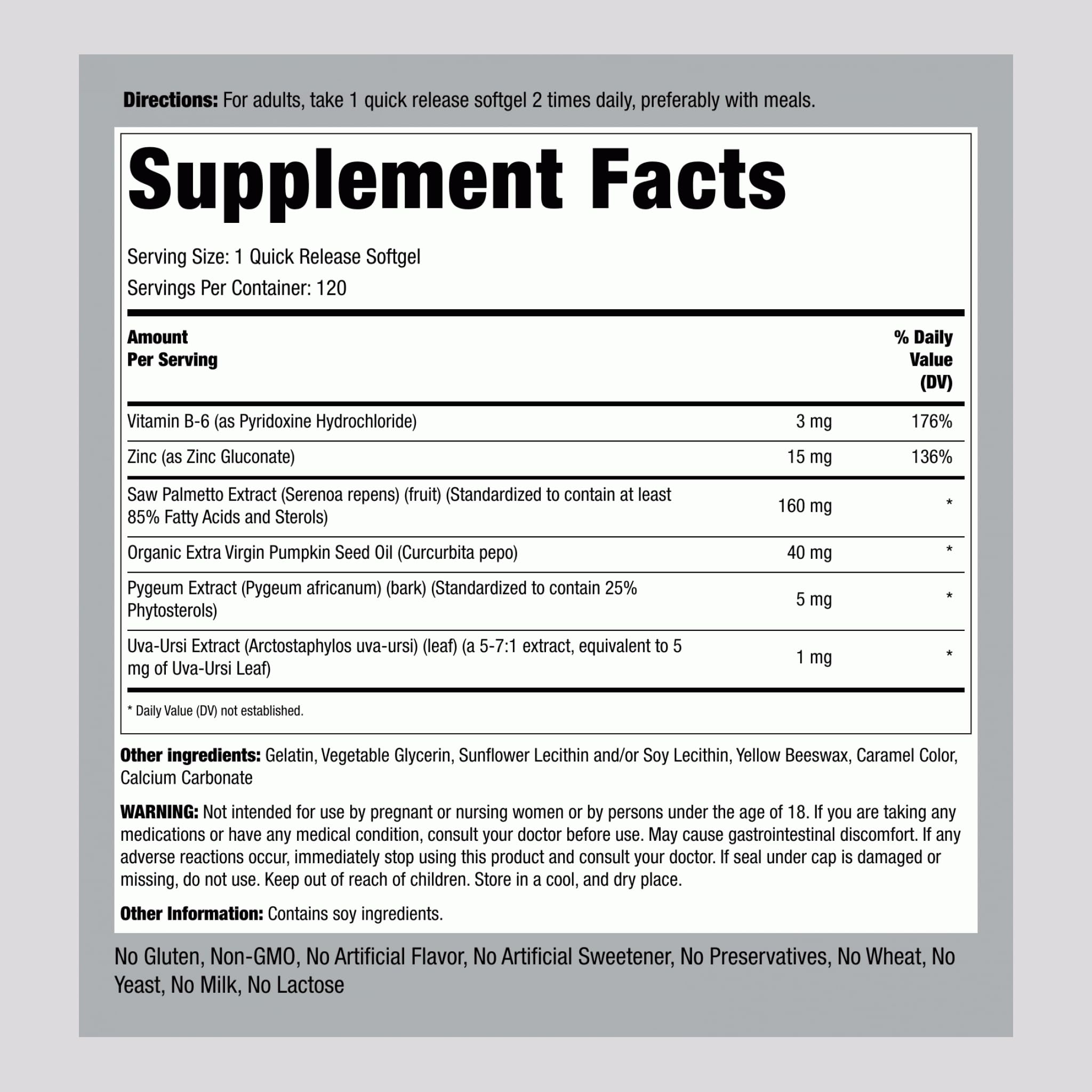 pumpkin seed oil with saw palmetto