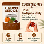 Pumpkin seed oil with saw palmetto