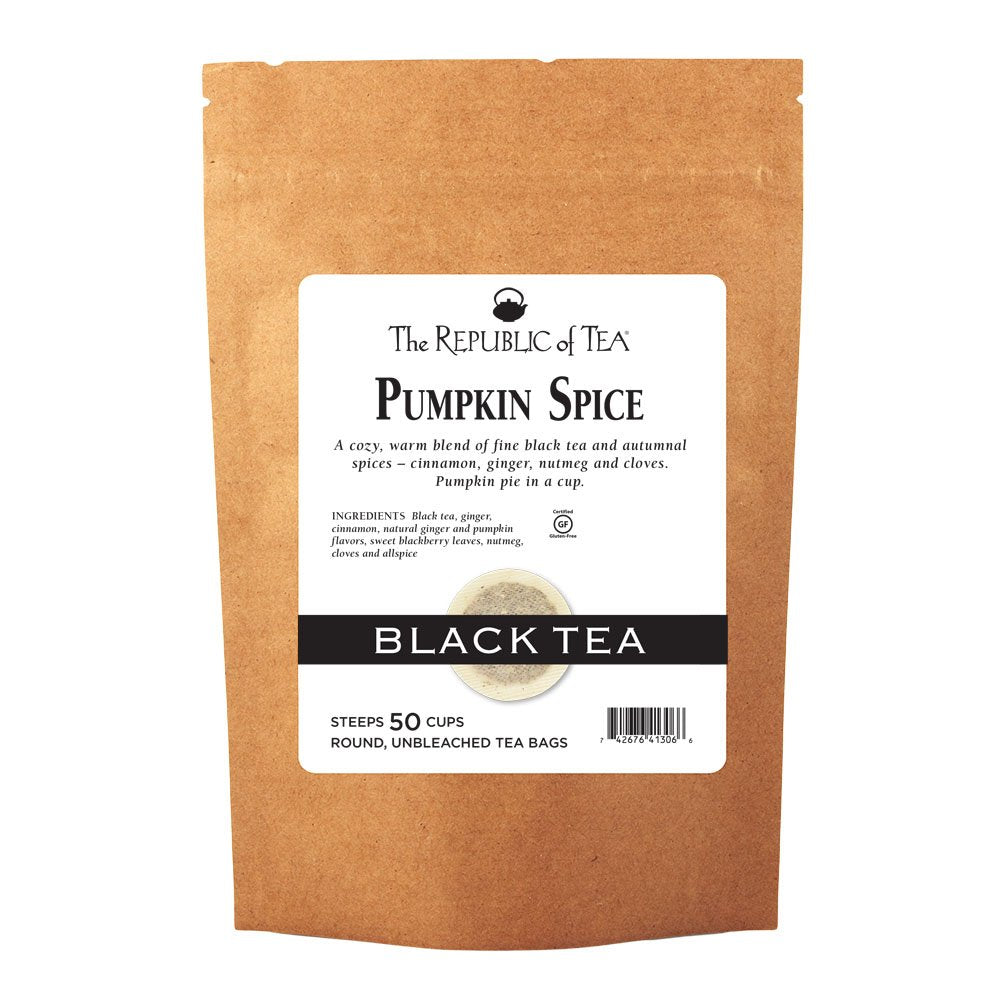 Pumpkin spice herbal tea bags