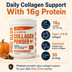 pumpkin spice hydrolyzed collagen supplement