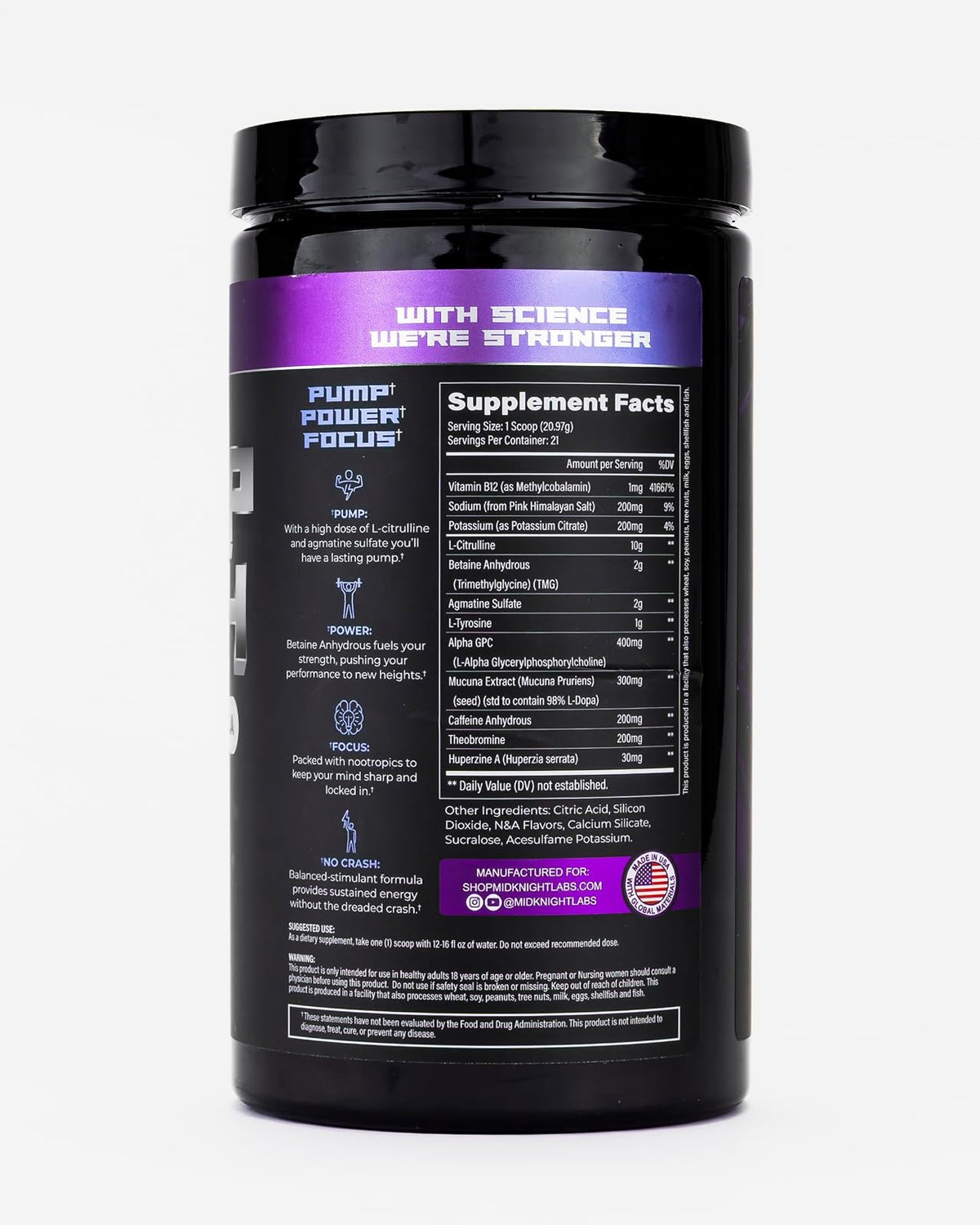 PumpTech pre-workout for endurance