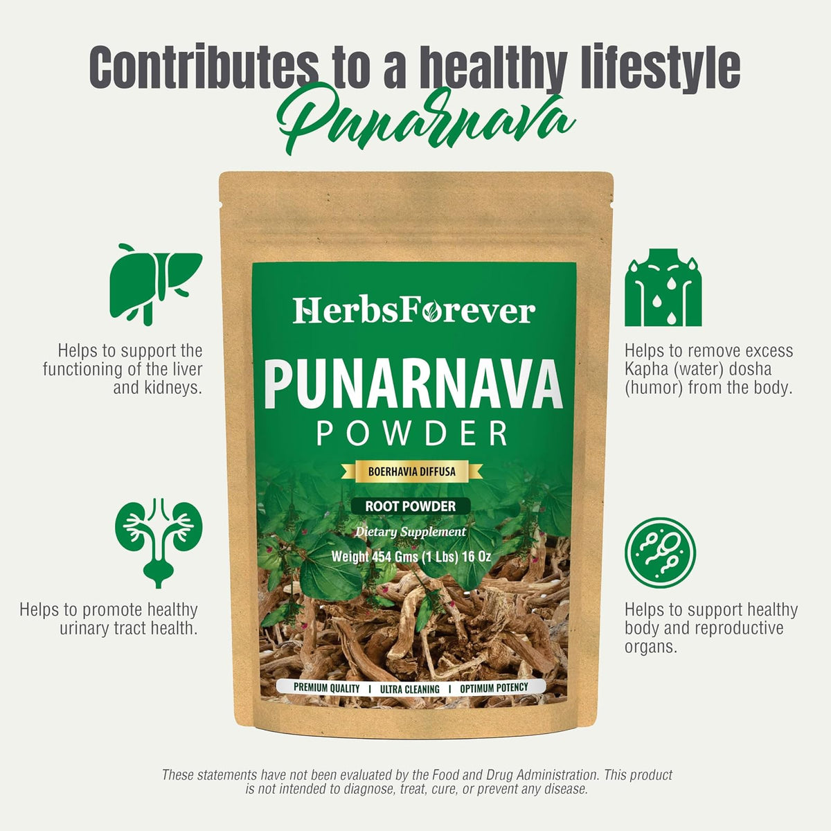 Punarnava powder for digestive health