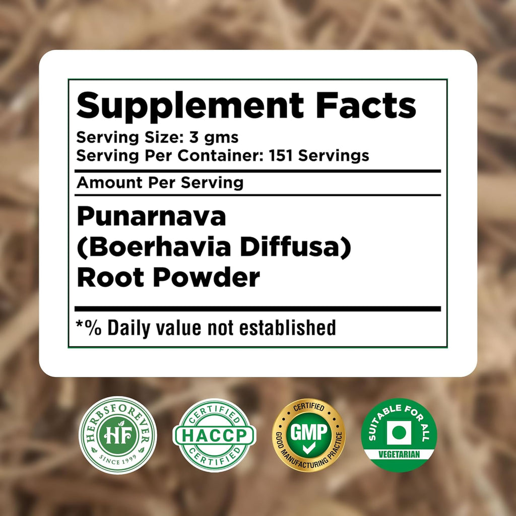 Punarnava root powder for detox