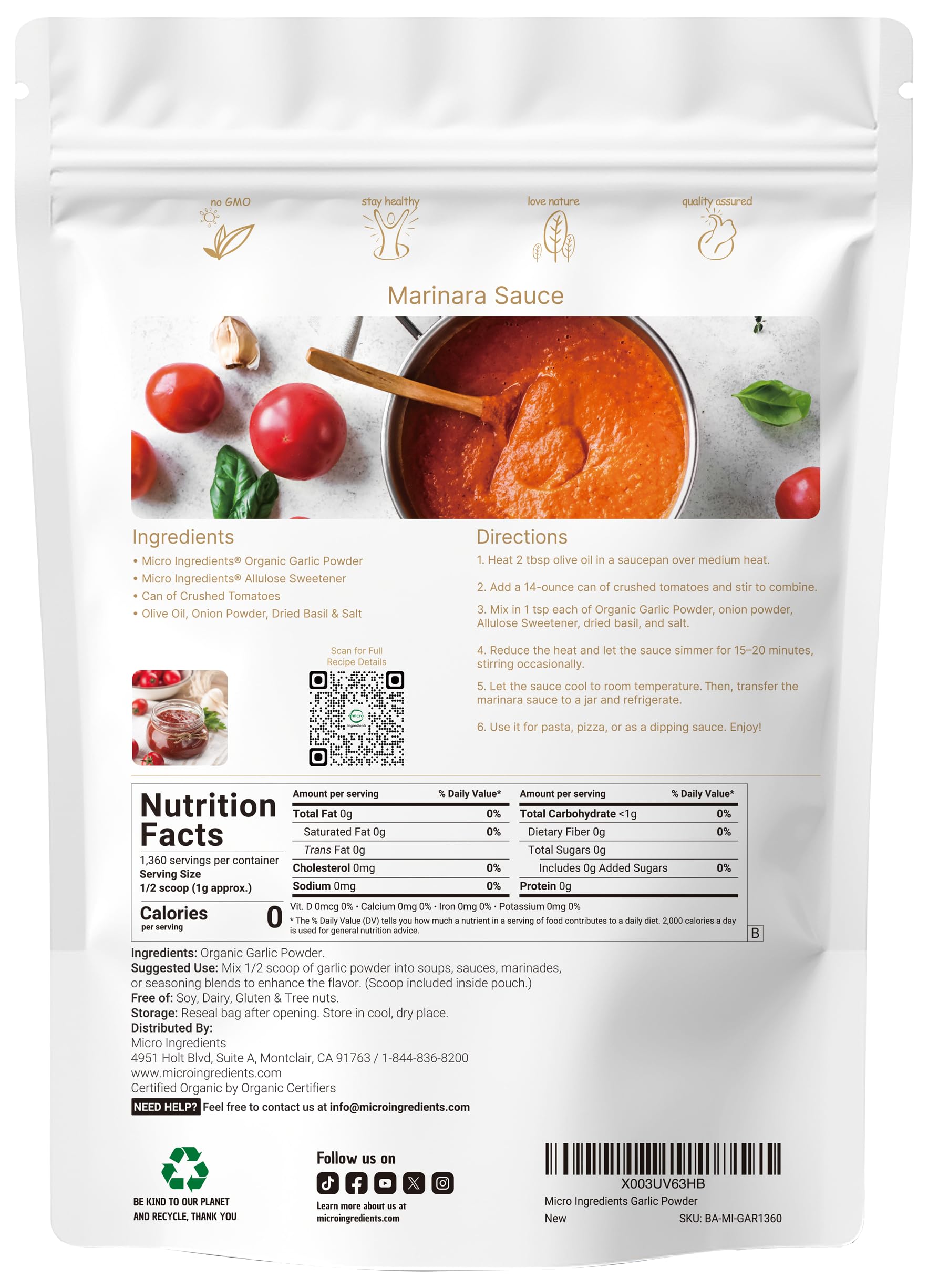pungent garlic powder for meats