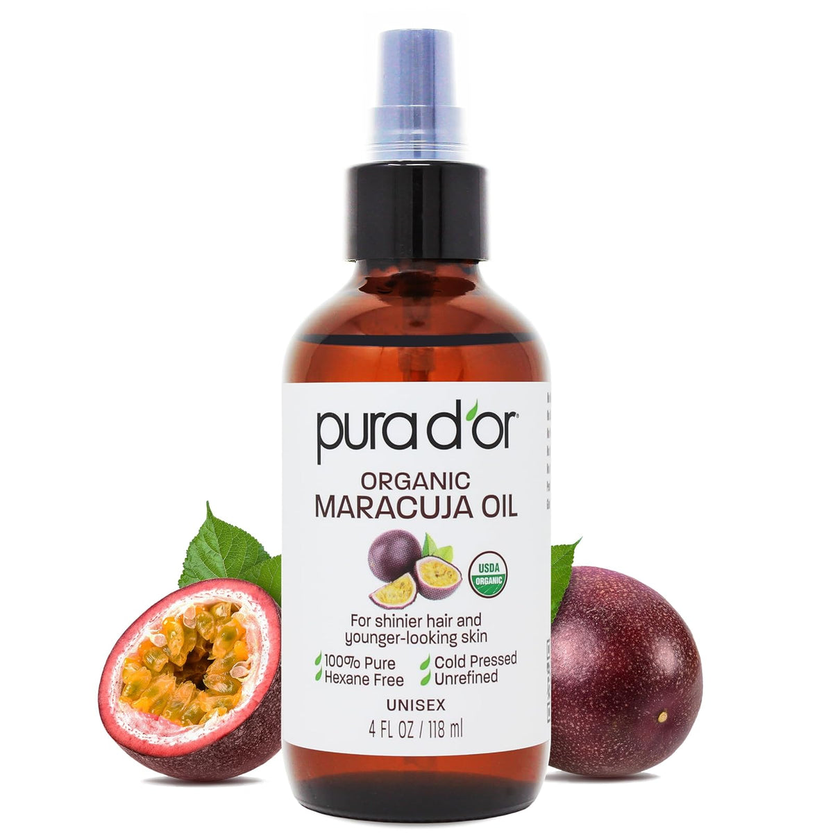 PURA D'OR organic maracuja oil benefits