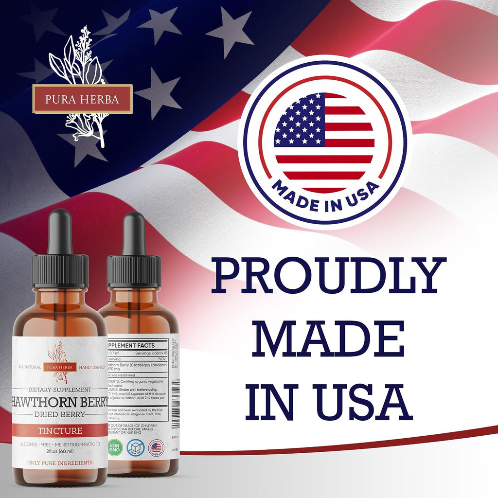 Pura Herba 2 oz hawthorn tincture