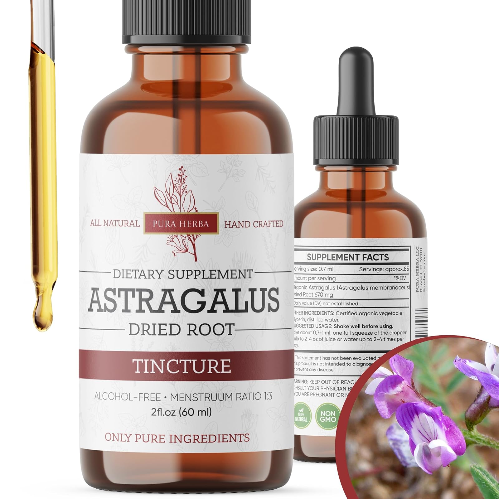 Pura Herba astragalus tincture benefits