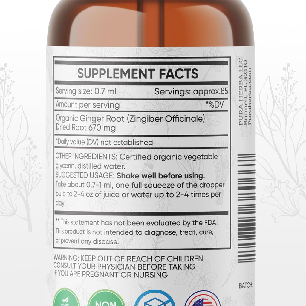 Pura Herba ginger extract benefits