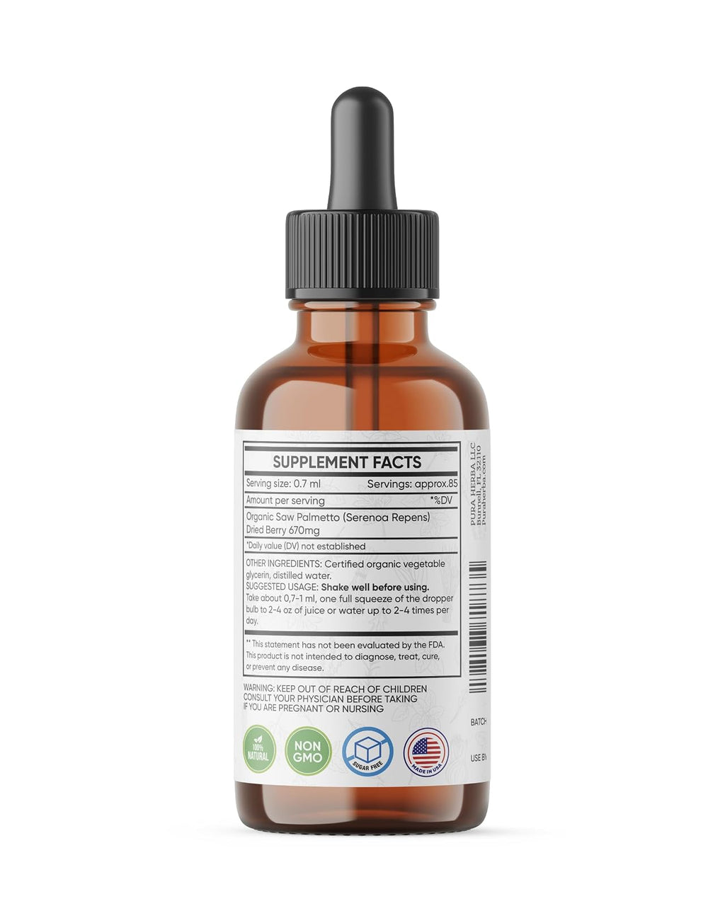Pura Herba saw palmetto for hormonal balance