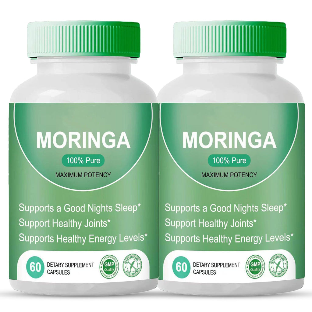 Pura Moringa Leaf capsules for energy