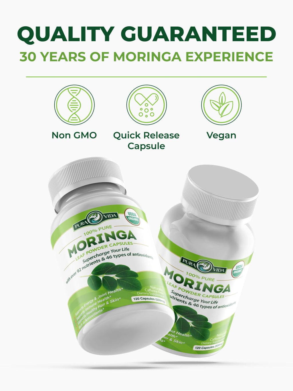 PURA VIDA moringa for immune support