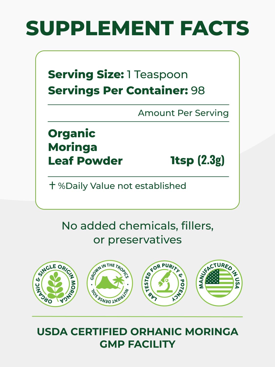 PURA VIDA moringa powder benefits