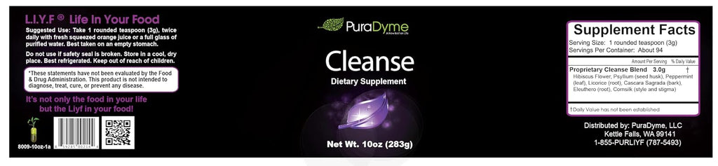 Puradyme herbal colon cleanse powder