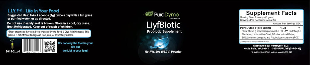 PuraDyme kids probiotic powder supplement
