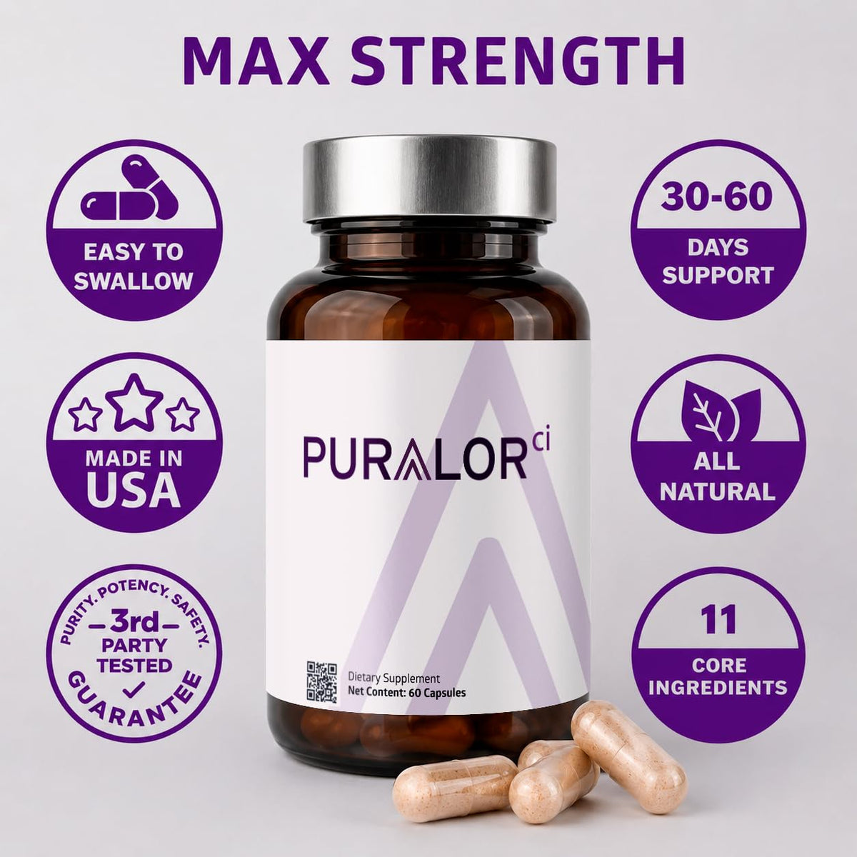 Puralor capsules for improved concentration