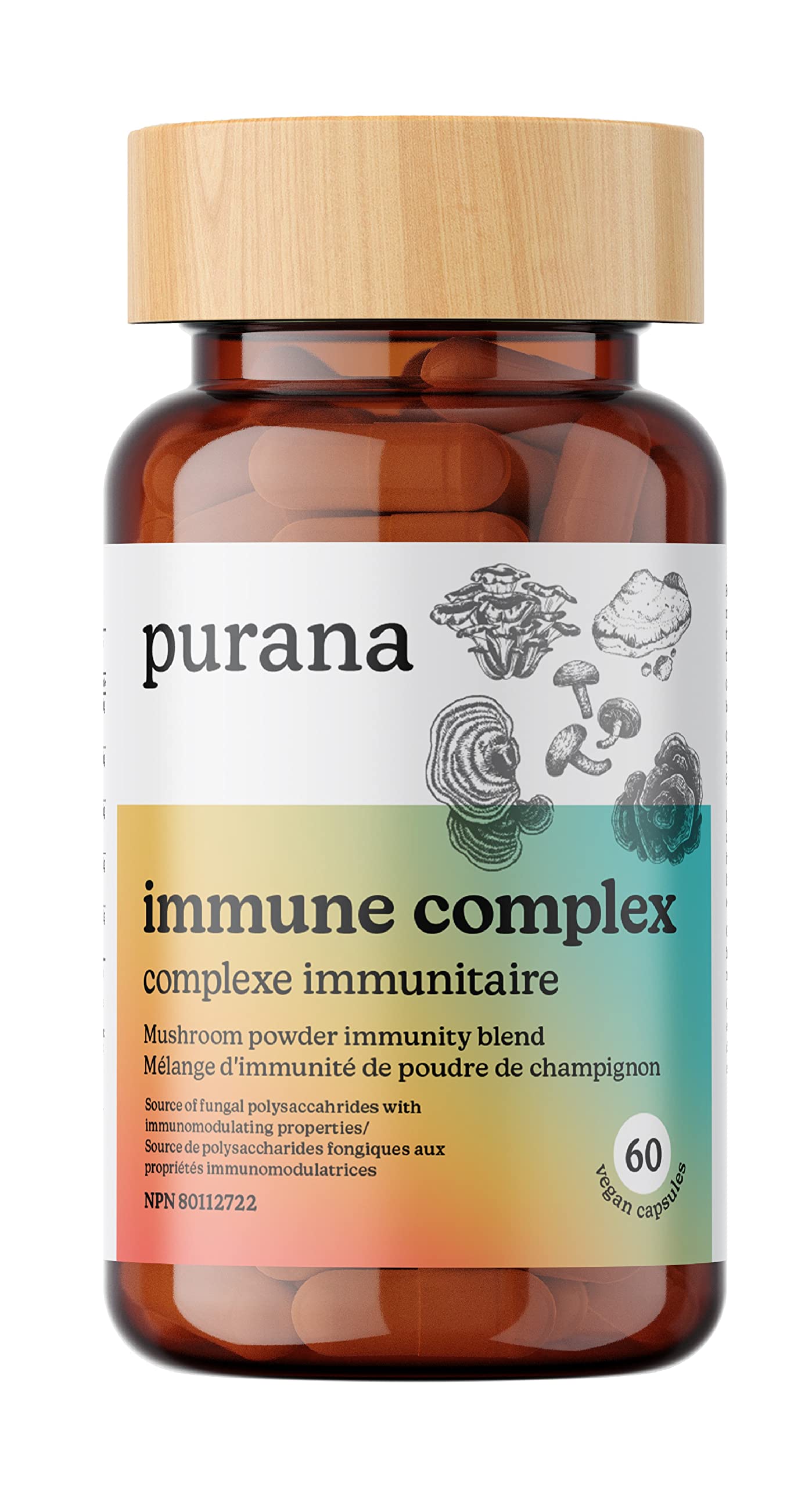 Purana mushroom powder for immune support
