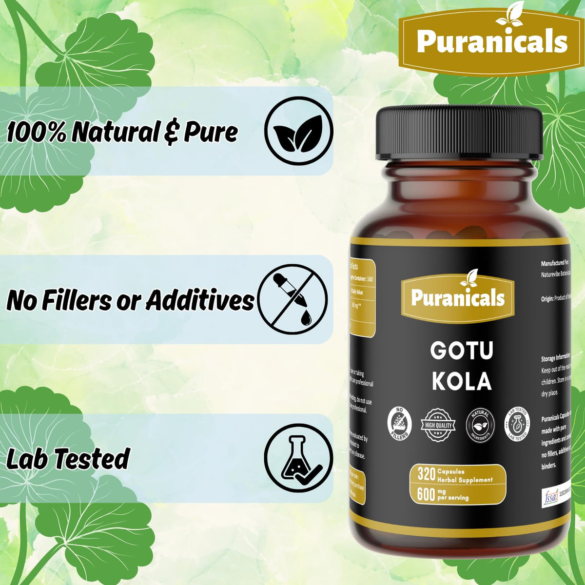 Puranicals Gotu Kola for vitality