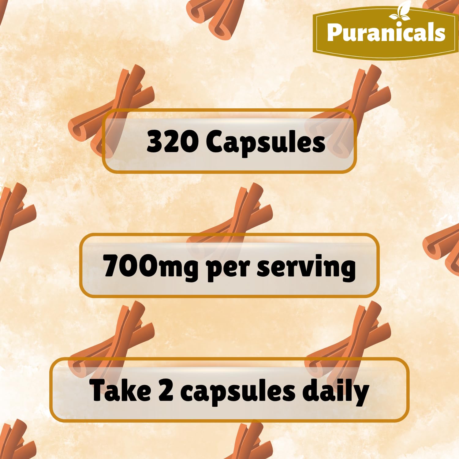 Puranicals herbal cinnamon for immune support