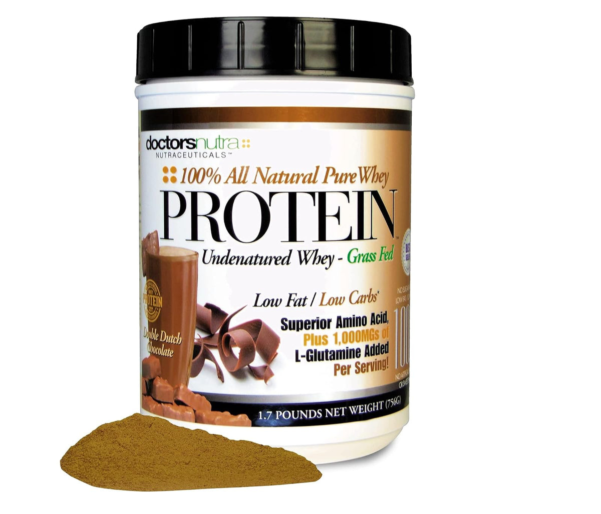 Pure 100% whey protein supplement