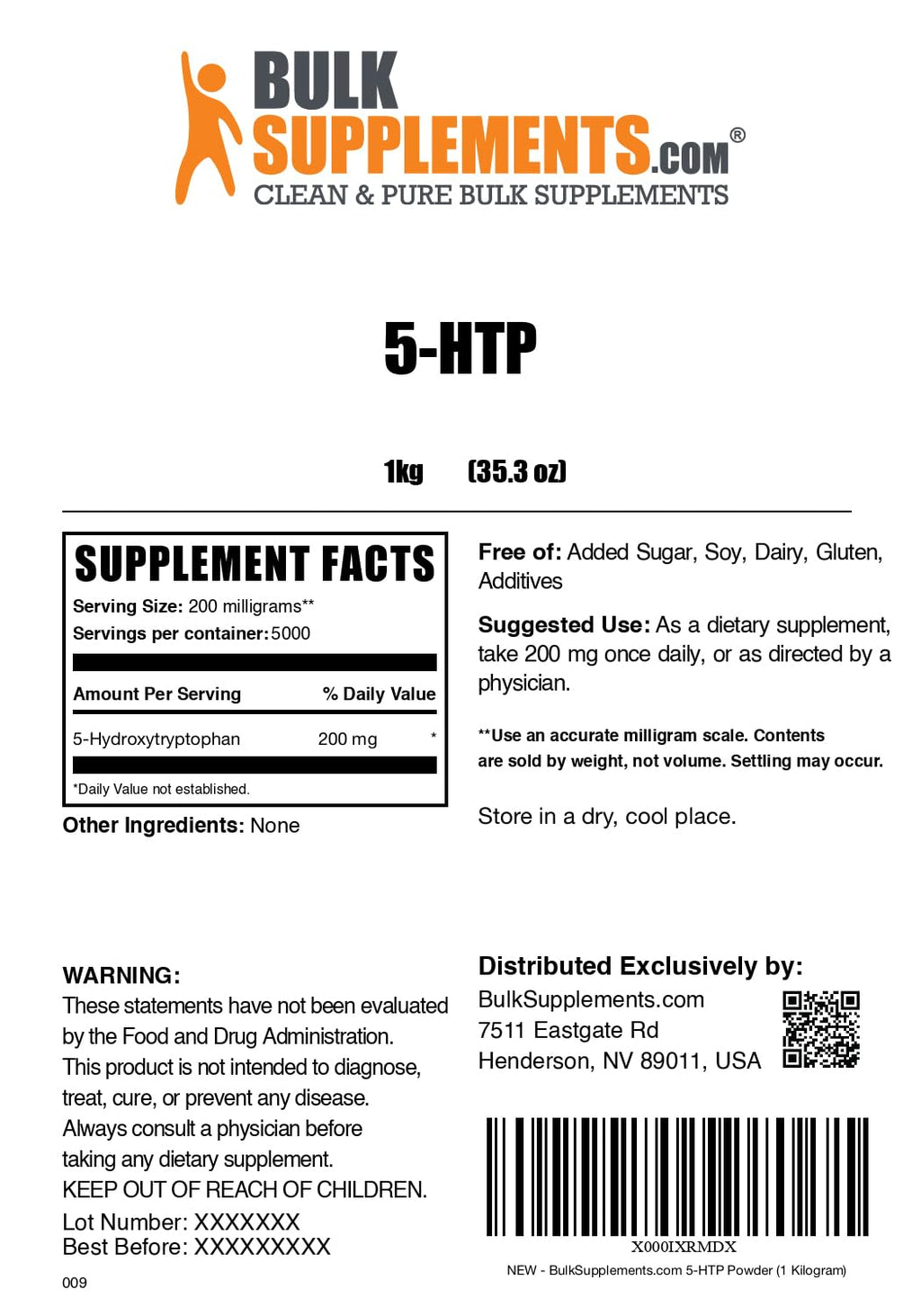 pure 5-htp for stress relief