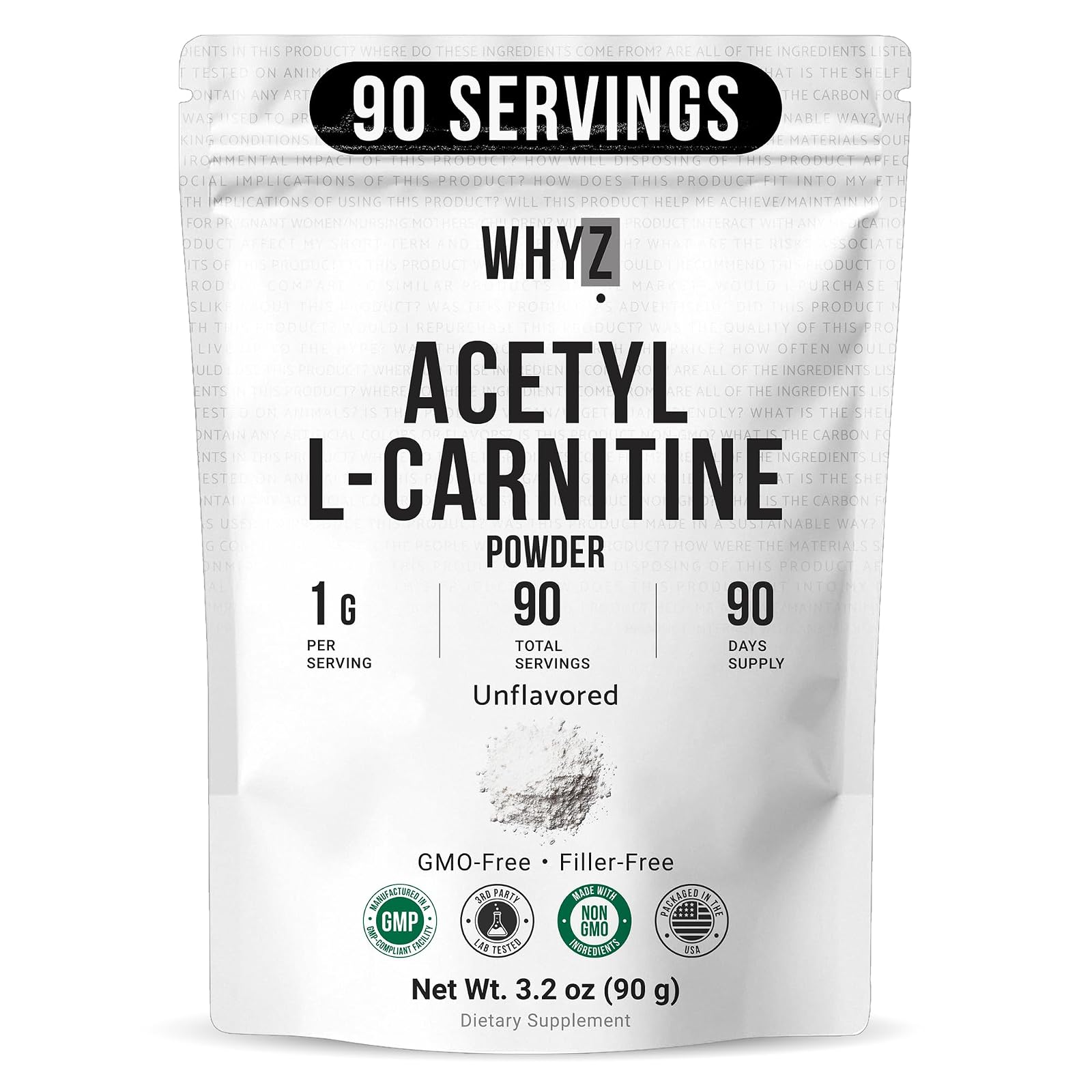 Pure Acetyl L-Carnitine HCl supplement