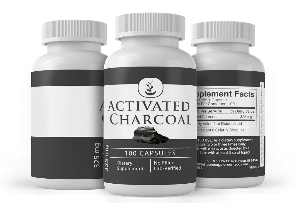 pure activated charcoal for digestion