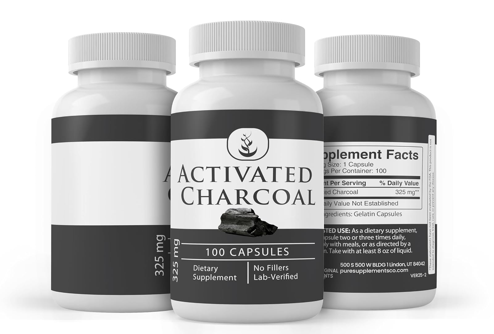 pure activated charcoal for digestion