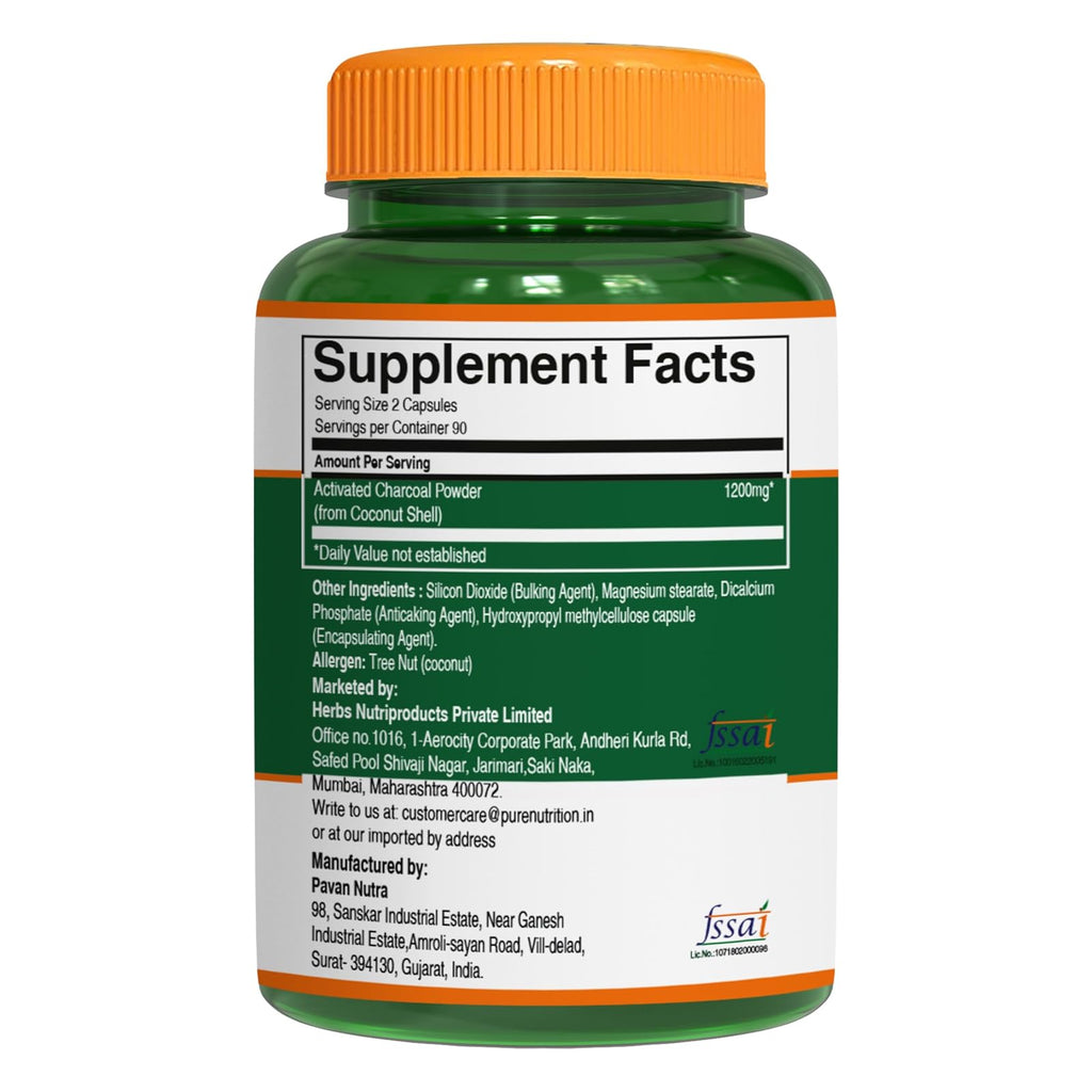 pure activated charcoal for gut wellness