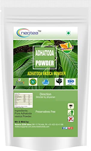 pure Adathoda leaf powder for wellness